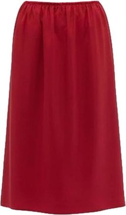 Carven Femme, Jupes, Rouge, Taille: 42 FR Sk413 Pull On Skirt