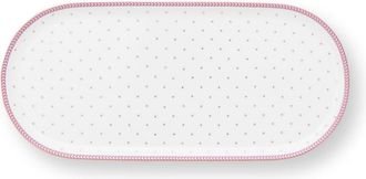 Pip Studio Jolie Dots Gold Pink Milch- und Zuckertablett 25x12cm