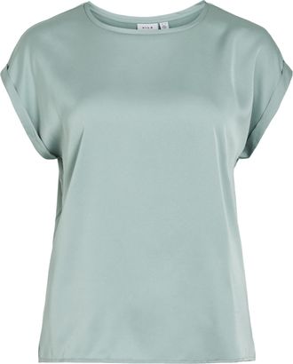 Vila Viellette S/S Satin Top - Noos