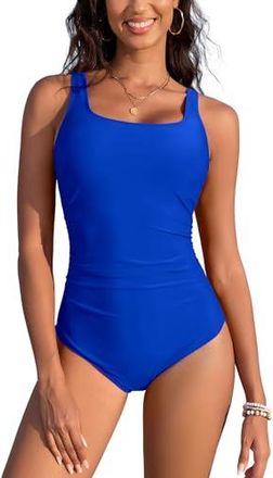 SHEKINI Armature Femme Maillot de Bain Une Pi&egrave;ce Push Up Maillot de Bain Femme 1 Pieces Sexy(L, Bleu B&eacute;b&eacute;)