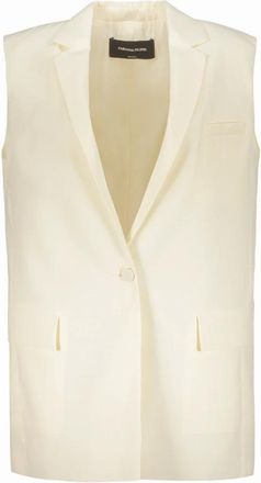 Fabiana Filippi Femme, Vestes, Beige, Taille: 38 FR Gilet crois&eacute;