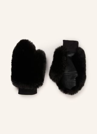 Sportalm Handschuhe Aus Kunstfell schwarz