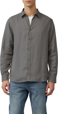 s.Oliver Regular Fit: Langarmhemd aus Leinen