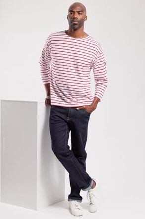 Armor Lux Marinière BEG MEIL Homme, Multicolore (Blanc/Braise 320), XX-Small (Taille fabricant: 0)