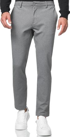 JEFF Herren Burch Performance Pants Chinohose | Herrenhose Super Stretch Stoffhose Bequeme Business Hose f&uuml;r M&auml;nner Grey Mix, 32/32