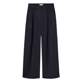 Zenggi Japanese Crepe Jade Hose - - Trousers - Damen - Blau - S