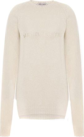 Alberta Ferretti Pull Col Rond - Blanc