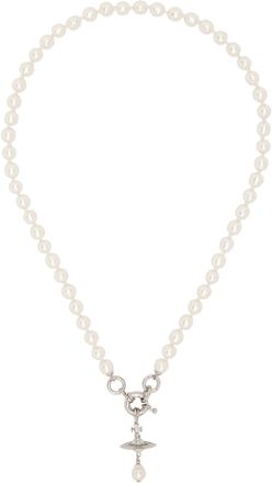 Vivienne Westwood White Aleksa Necklace