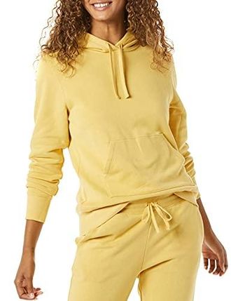 Amazon Essentials Sweat à Capuche en Polaire Coupe Standard (Disponible en Grande Taille) Femme, Jaune Foncé, XXL