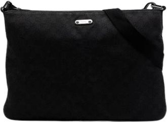 Gucci Sac bandouli&egrave;re en jean Pre-owned - Femme - Pre-owned - Noir - Taille: ONE Size