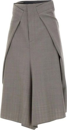 Victoria Beckham Femme, Jupes, Gris, Taille: 36 FR Midi Skirts