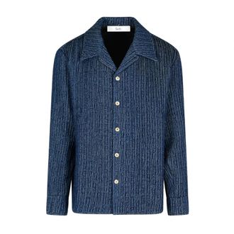 S&eacute;fr Wes Shirt - - Shirts - Herren - Blau - S
