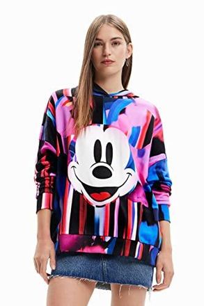 Desigual Sweat_Arty Mickey-Lacroix Maillot de surv&ecirc;tement, Noir, Taille S Femme