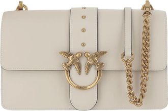 Pinko Pinko, Femme, Sacs, Blanc, Taille: ONE Size Love Bag One Medium Handbag