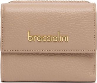 Braccialini Femme, Accessoires, Beige, Taille: ONE Size Basic Small Continental Wallet