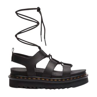 Dr. Martens Femme, Chaussures, Noir, Taille: 41 EU Sandales en cuir &agrave; lacets