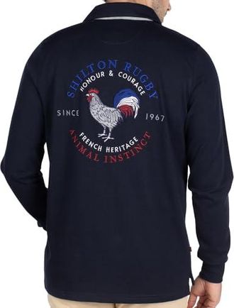 Shilton Polo h&eacute;ritage Rugby Homme 5XL / Navy