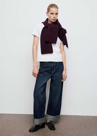 Mango T-shirt coton manches courtes blanc - Femme - XXS - MANGO