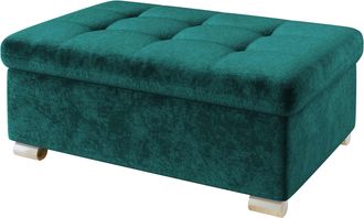 Mirjan24 Hocker Niko gro&szlig; Sitzhocker Polsterhocker Sitzbank Fu&szlig;bank Pouf Farbauswahl (Clara 215.11)