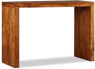 vidaXL Table Console Table de Couloir Buffet Table dEntr&eacute;e Salon Salle de S&eacute;jour Maison Int&eacute;rieur 110x40x76 cm Bois Massif avec Finition Miel