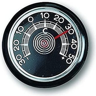 TFA Dostmann Analoges Thermometer, zur Temperaturkontrolle, ideal für Auto/Büro/Keller, L 46 x B 46 x H 9 mm