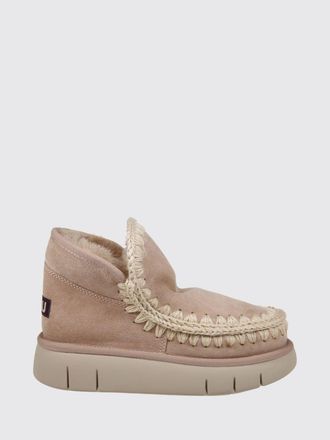 Mou Eskimo Bounce Wildleder-Stiefeletten mit Stickerei und H&auml;keln&auml;hten