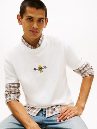 Tommy Jeans T-Shirt TJM REGULAR SIGN BLOCK Regular fit mit Rundhalsausschnitt