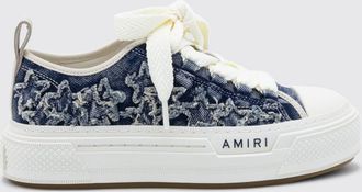 Amiri Baskets Stars Court en jean avec applications d&eacute;toiles et semelle plateforme