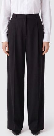 Emporio Armani Palazzo-Hose aus Cr&ecirc;pe mit hoher Taille und Bundfalten
