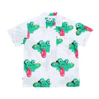 Obey Gewebtes Kurzarmhemd mit All-Over-Print - - Shirts - Herren - Mehrfarbig - M
