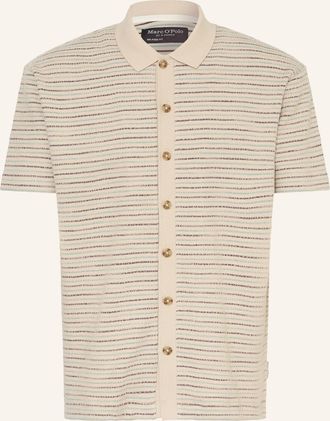 Marc O'Polo Marc Opolo Kurzarm-Hemd Relaxad Fit beige