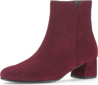 Gabor Damen Klassische Stiefeletten, Frauen Stiefeletten,Booties,halbstiefel,Kurzstiefel,flach,Passform,Comfort,Optifit,f,Bordeaux,40 EU / 6.5 UK