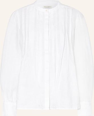 Marc O'Polo Marc Opolo Bluse Mit Leinen weiss