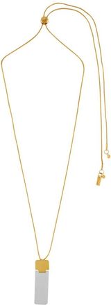 Dansk Copenhagen Theia Verstellbare 2-Ton-Rechteck-Halskette - - Accessories - Damen - Gelb - ONE SIZE