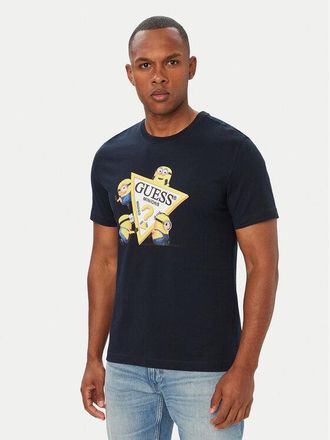 Guess T-Shirt 183589 Blau Classic Fit