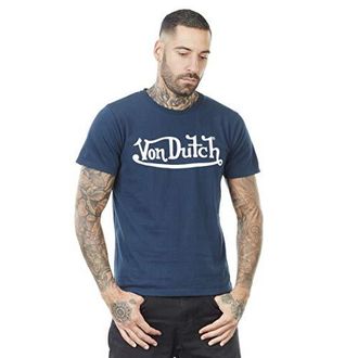 Von Dutch Tee Shirt Homme 100% Coton, T Shirt Homme First, Col Rond, Regular Fit 3XL