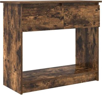 vidaXL Vidaxl - Konsolentisch mit Schubladen R&auml;uchereiche 85,5x38,5x74,5 cm