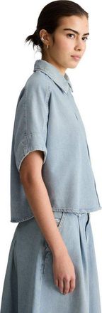 Marc O'Polo Denim Jeansbluse aus reiner Baumwolle