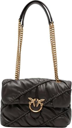 Pinko Pinko - Love Puff Sac Bandouli&egrave;re Classique - Femme - Sacs - Brun - Taille: ONE Size