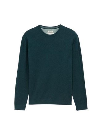 Tom Tailor Strickpullover BASIC CREWNECK KNIT aus Baumwolle