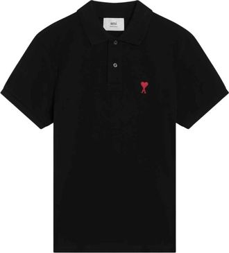 Ami Homme, Tops, Noir, Taille: M Ami De Coeur Polo