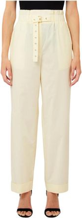 Liu Jo Femme, Pantalons, Jaune, Taille: 38 FR Trousers