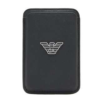 Emporio Armani Schlankes Lederkartenetui - - Accessories - Herren - Schwarzk - ONE SIZE