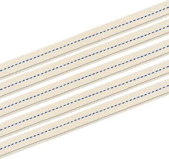 NKlaus 10 X 12cm 100% Natürliche Baumwolle Lampendocht 10mm flach Litzendocht für Ölbrenner Öllampe mit gereinigtem Petroleum 11098