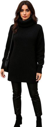 Worldclassca Rollkragenpullover WORLDCLASSCA Damen Rollkragen Pullover Lang Oversize Winter Fashion Neue Kollektion - Stilvolle und gem&uuml;tliche Strickmode f&uuml;r Damen