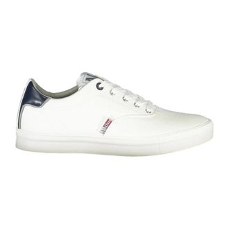 Napapijri Homme, Chaussures, Blanc, Taille: 40 EU Baskets Blanc en Polyester avec Lacets