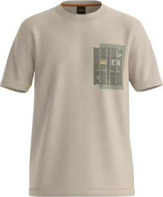 HUGO BOSS Homme, Tops, Beige, Taille: XL Te_Container T-shirt