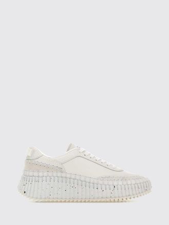 Chlo&eacute; Nama Sneakers aus Rindsleder mit gesticktem Logo und Chunky-Sohle