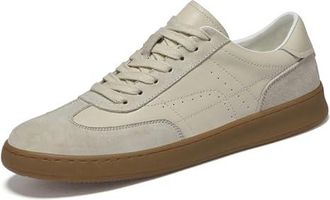 Generic Chaussures de tennis antidérapantes pour homme, chaussures de marche, entraînement, gym, athlétisme, tendance, beige, 38 2/3 EU