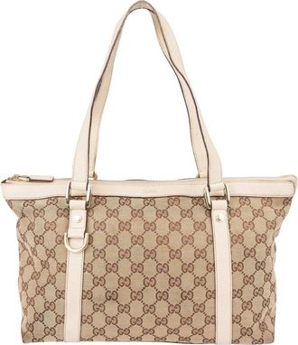 Gucci Crossbody Bags - Gucci GG Monogram Abbey Handbag - Gr. unisize - in Braun - f&uuml;r Damen